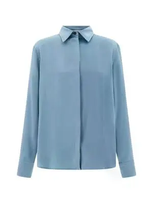 FERRAGAMO Silk Shirt - Blue