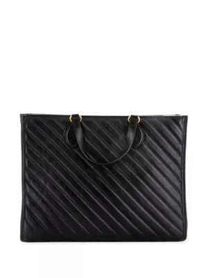 Gucci Gg Marmont Shopping Diagonal Quilted Leather Medium Tote Bag