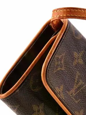 LOUIS VUITTON Twin Handbag Monogram Canvas Pm Crossbody Bag