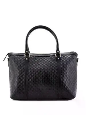 Gucci Margaux Tote Microguccissima Leather Small Satchel - Black