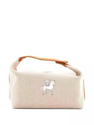 Hermès Bride-a-brac Cabriole Travel Case Toile Gm Pouch