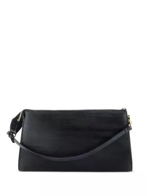 LOUIS VUITTON Pochette Accessoires Epi Leather Clutch Bag - Black