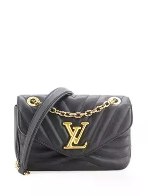 LOUIS VUITTON New Wave Chain Bag Nm Quilted Leather Pm Crossbody Bag - Black