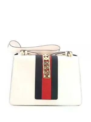 Gucci Sylvie Leather Small Shoulder Bag - Neutrals
