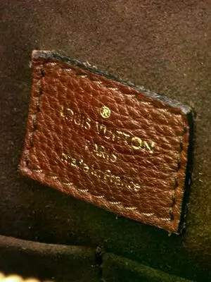 LOUIS VUITTON Lunar Handbag Mahina Leather Pm Satchel - Brown