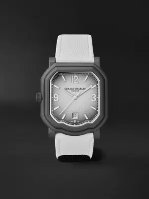 GERALD CHARLES Maestro Gc Sport Tennis Limited Edition Automatic Darkblast® Titanium Watch, Ref. Gc2.0-tx-tndb-04gr-rsvc_dle - Black