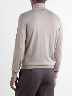 Zegna Cashmere And Silk-blend Turtleneck Sweater