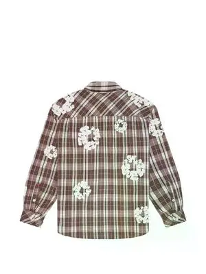 DENIM TEARS Wreath Checked Flannel Shirt