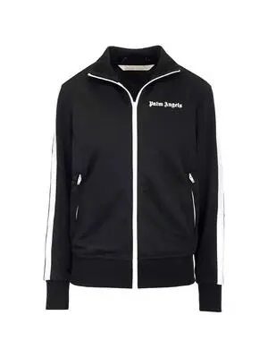 Palm Angels Zip-up Sweatshirt - Black