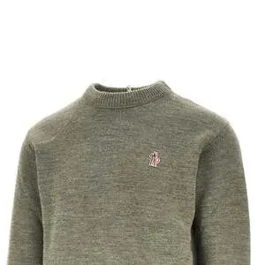 Moncler Logo Patch Wool Weater