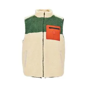 MAUNA KEA Color-block Sherpa Vest An