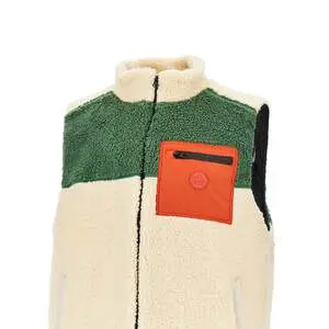 MAUNA KEA Color-block Sherpa Vest An