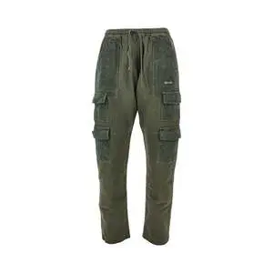 MAUNA KEA Canva And Corduroy Cargo Pant - Green