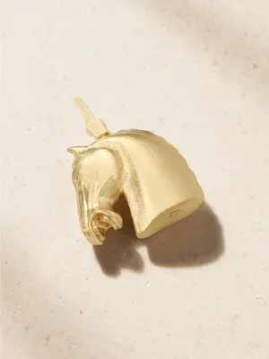 OLE LYNGGAARD COPENHAGEN Horse's Head 18-karat Diamond Pendant
