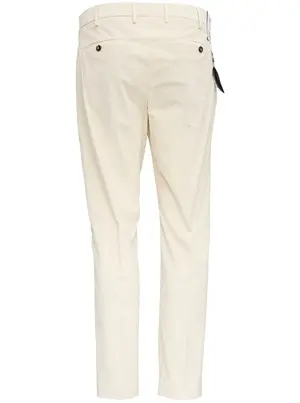 PT TORINO Mid-rise Cropped Velvet Trousers
