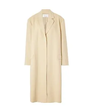 THE FRANKIE SHOP Tribeca Oversized Woven Coat - Yellow