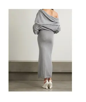 Y/project Hooded Zip-detailed Merino Wool Maxi Dress