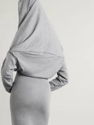 Y/project Hooded Zip-detailed Merino Wool Maxi Dress