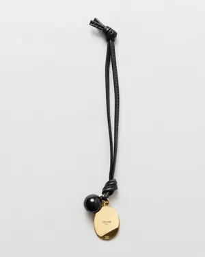 Celine Maison Medallion Charm In Smooth Lambskin And Metal