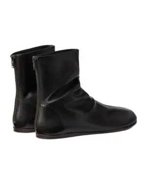 LEMAIRE Sock Ankle Boots In Shiny Nappa Lambskin