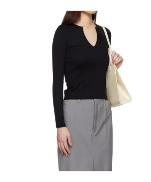FLORE FLORE Iman Long-sleeve T-shirt - Black