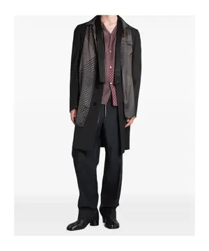 MAISON MARGIELA Iconic Logo Buttoned Coat