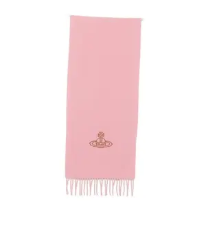 VIVIENNE WESTWOOD Orb-embroidered Rectangular Scarf - No