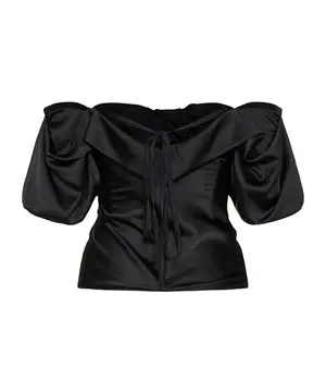 Alexander McQueen Off-the-shoulder Draped Top