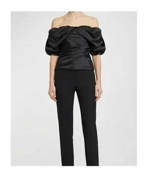Alexander McQueen Off-the-shoulder Draped Top