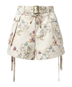 Alexander McQueen Oversized Cargo Shorts - Cream