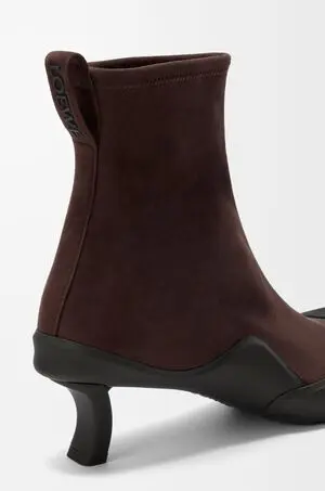 Loewe Dive Bootie In Stretch Suede
