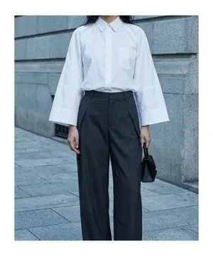 Sacai Flared-sleeve Cotton Shirt