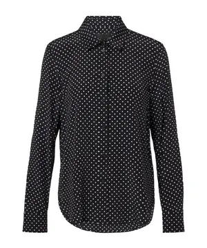 NILI LOTAN Gana Polka-Dot Silk Shirt