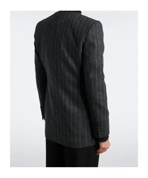 NILI LOTAN Jenette Striped Virgin Wool Jacket