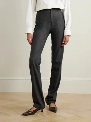 THE FRANKIE SHOP Morrison Wool-blend Straight-leg Pants