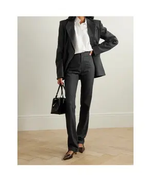 THE FRANKIE SHOP Morrison Wool-blend Straight-leg Pants