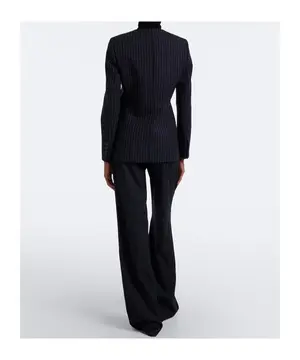 NILI LOTAN Bethany Striped Flared Trousers