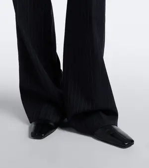 NILI LOTAN Bethany Striped Flared Trousers