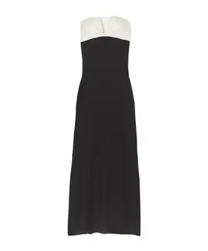 Roland Mouret Plunging V-neck Colour-block Dress