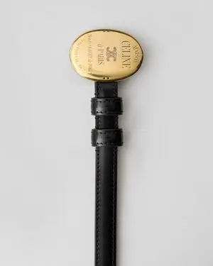 Celine Mini Maison Taurillon Leather Belt