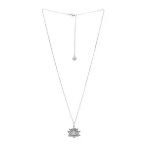 SEVEN SAINTS Awakened Lotus Necklace - White