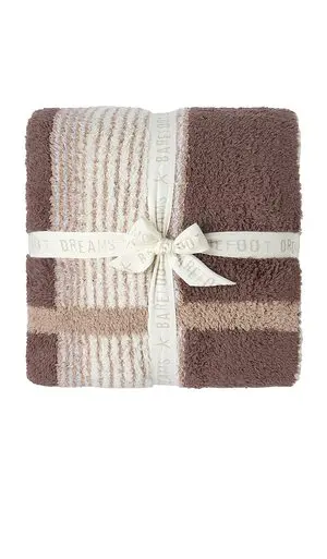 Barefoot Dreams Cozychic Canyon Plaid Throw In Brown