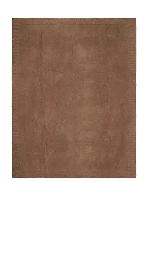 Barefoot Dreams Cozychic Throw In Brown - Chestnut