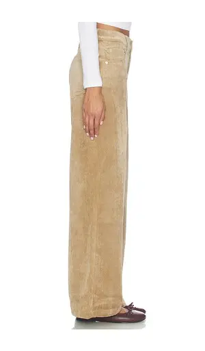 PISTOLA Jadyn Long Slung Palazzo Pant In Brown