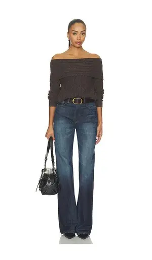 Heartloom Enly Sweater In Brown - Walnut