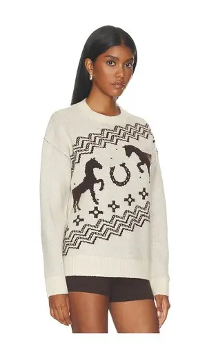Heartloom Yulia Sweater In Multi - Ecru