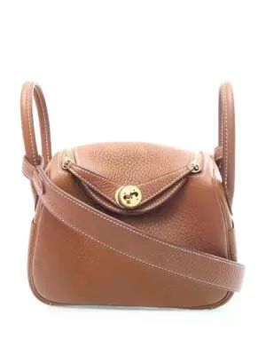 Hermès 2024 Mini Lindy Shoulder Bag Neutrals