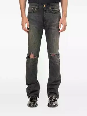 KAMIYA Distressed Slim-fit Jeans - Grey