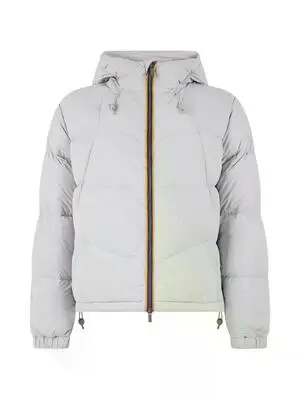 K-WAY Hooded Quilted Jacket - Grey