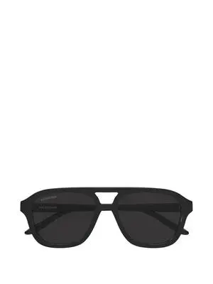 Balenciaga Daily Pilot-frame Sunglasses - Black